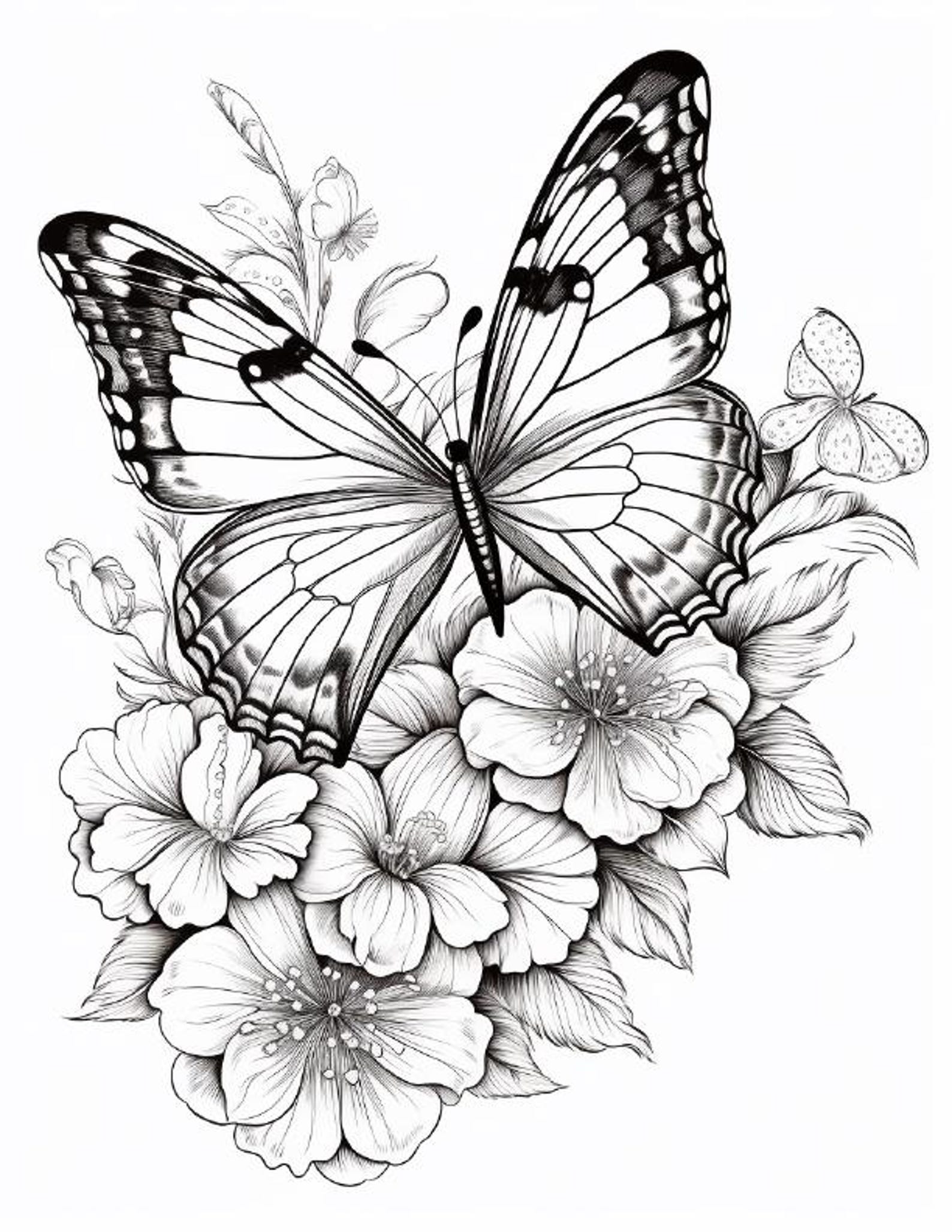 100 Spring Flowers & Butterfly Pictures PDF | Instant Download With ...