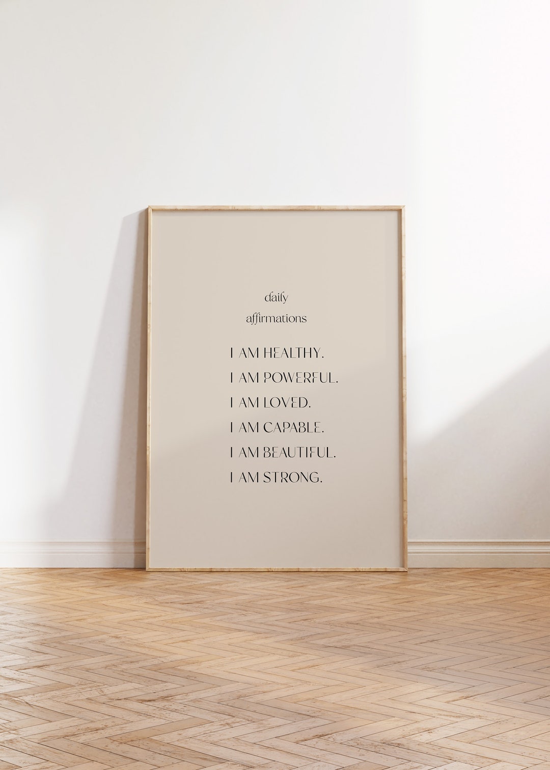 Affirmation Poster Manifestation Print Trendy Wall Art Minimalistic ...