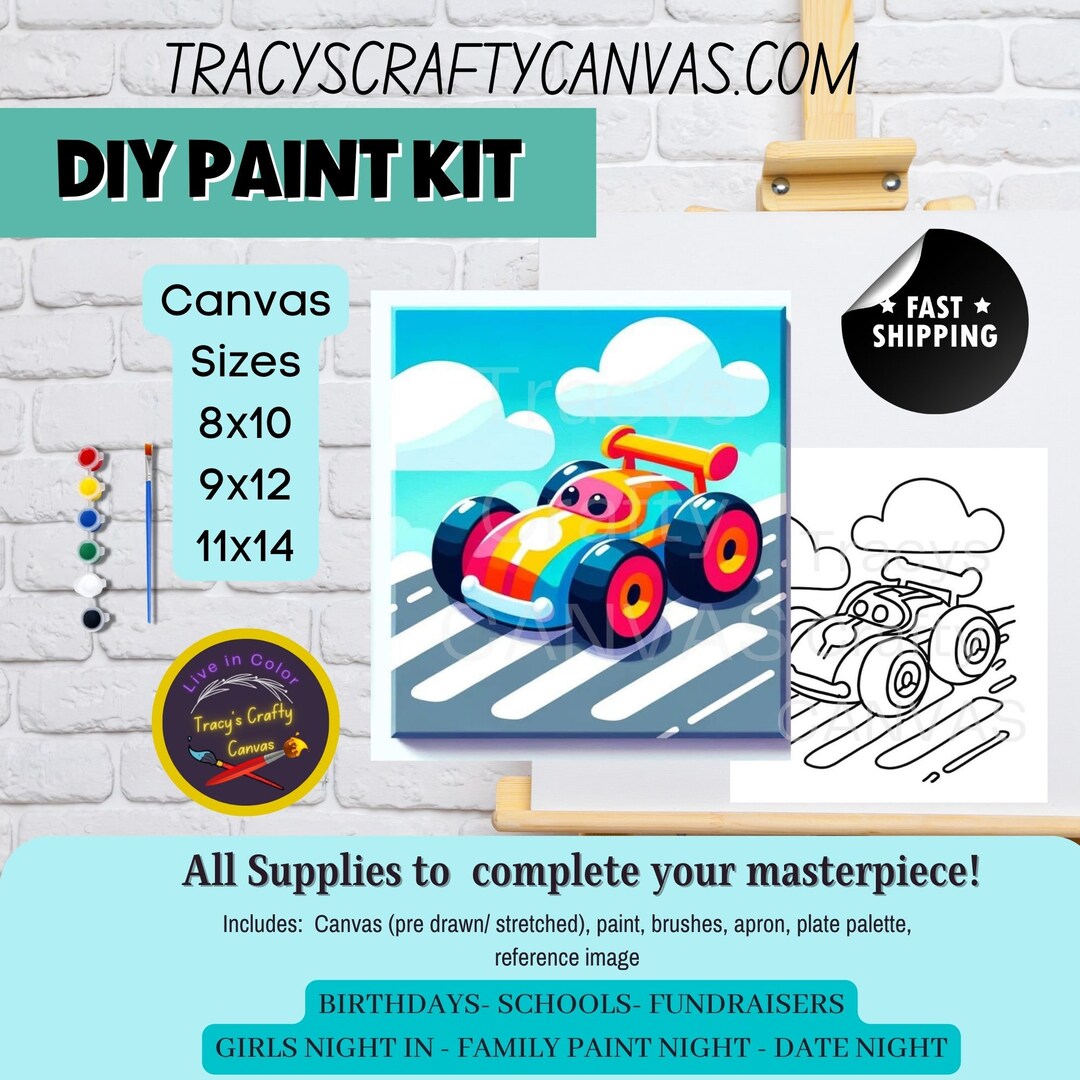 Formala Race Car Paint Kit DIY Paint Party - Etsy