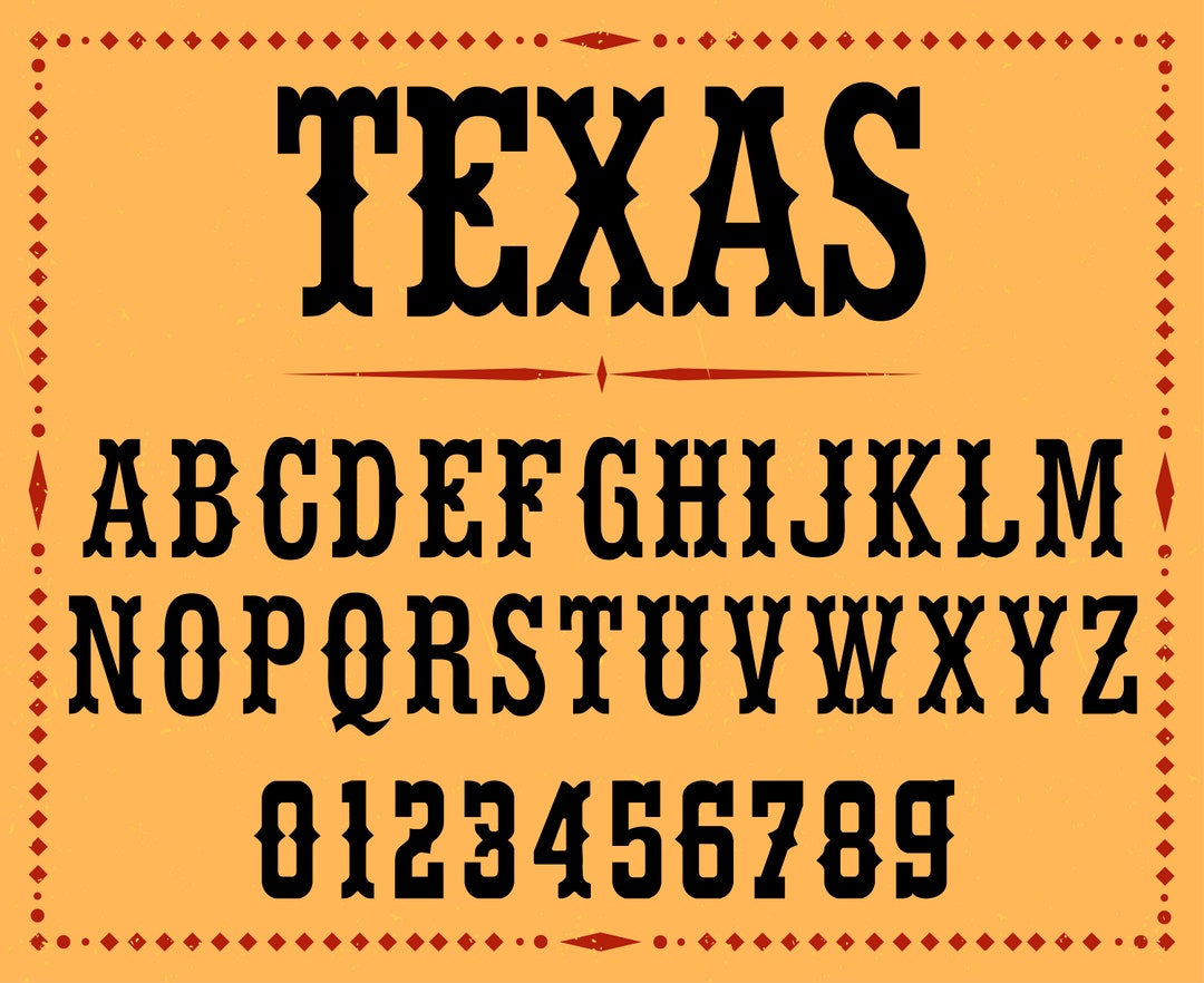 Western Font Wild West Font Old West Font Western Font Styles Cowboy ...