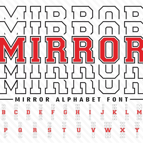 Mirror Letters - Etsy