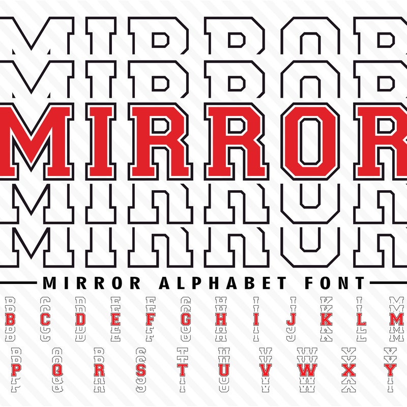 Mirror Letters - Etsy