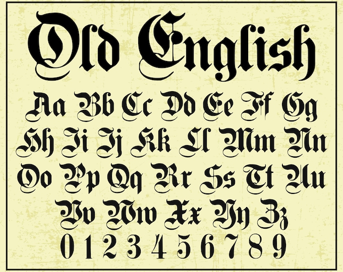 Old English Font Celtic Font Newspaper Font Old English Calligraphy ...