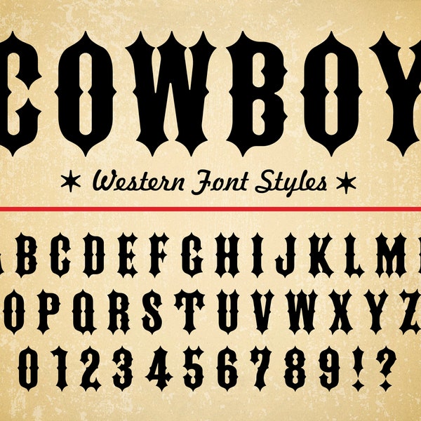Western font wild west font old west font western font styles cowboy ...