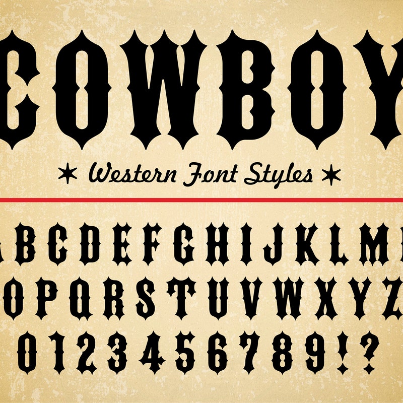 Western Scripts - Etsy