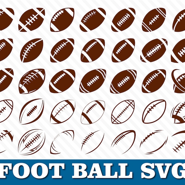 Football Outline Svg - Etsy