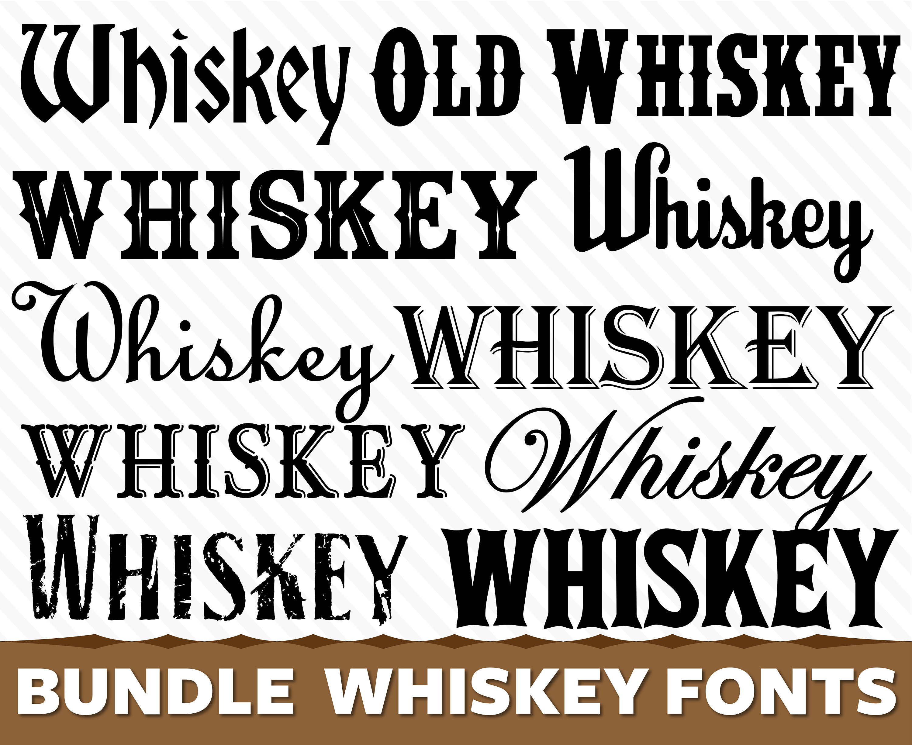 Whiskey Font Western Fonts Bourbon Font Scotch Font Vintage Whiskey ...