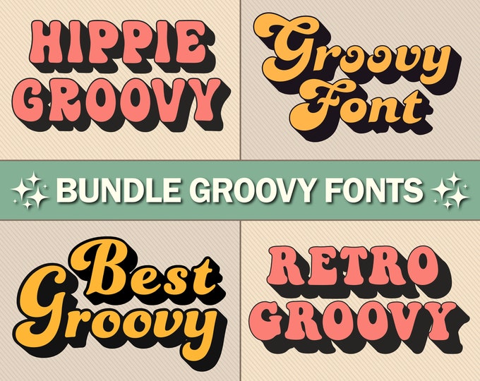 Groovy Font Groovy Retro Font Groovy Script Font Groovy 70s Font Groovy ...