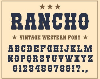 Western Font Wild West Font Old West Font Western Font Styles Cowboy ...