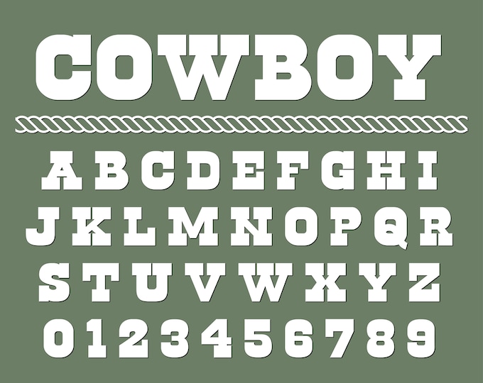 Cowboy Font Ttf Cowboy Font Svg Cowboy Western Font Wild West Font Old ...