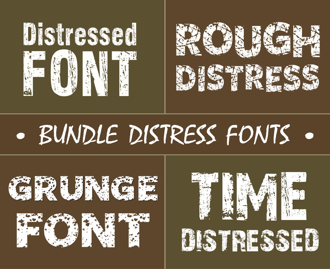 Distressed Font Grunge Font Distressed Letters Font Distressed Font for ...