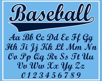 Baseball Font Ttf Baseball Font Svg Baseball Font With Tails Baseball ...