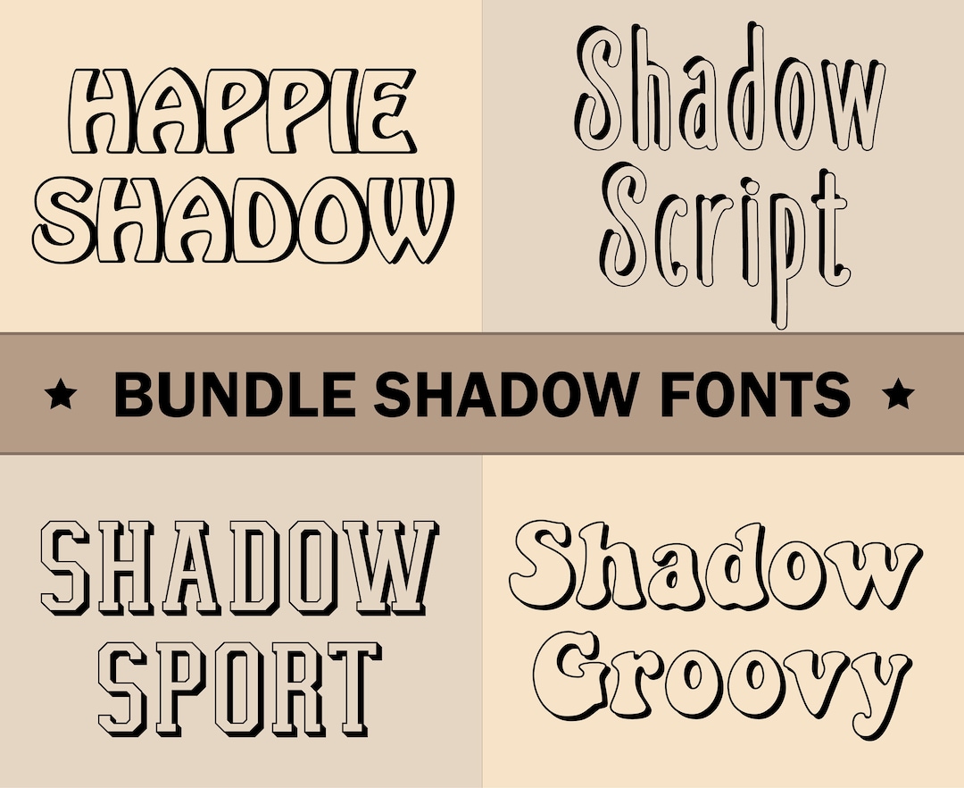 Shadow Font Shadow Script Font Shadow Font Style Shadow Letters Font ...