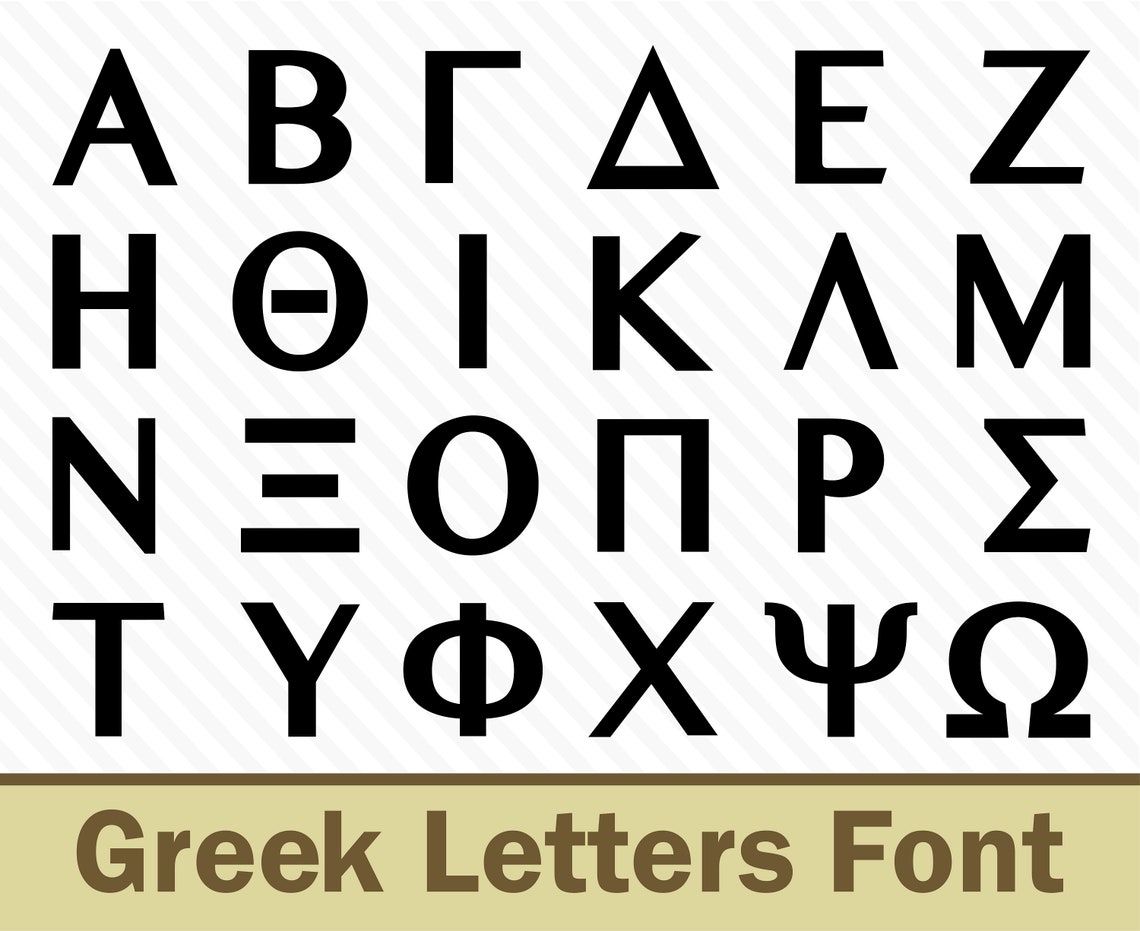Greek Font Ancient Greece Font Ancient Font Styles Greek Letters Font ...