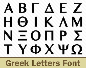 Greek Font Ancient Greece Font Ancient Font Styles Greek Letters Font ...