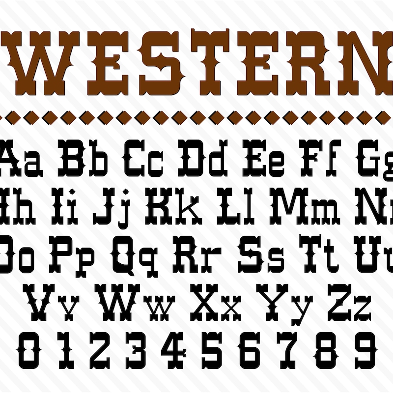 Western Letters - Etsy