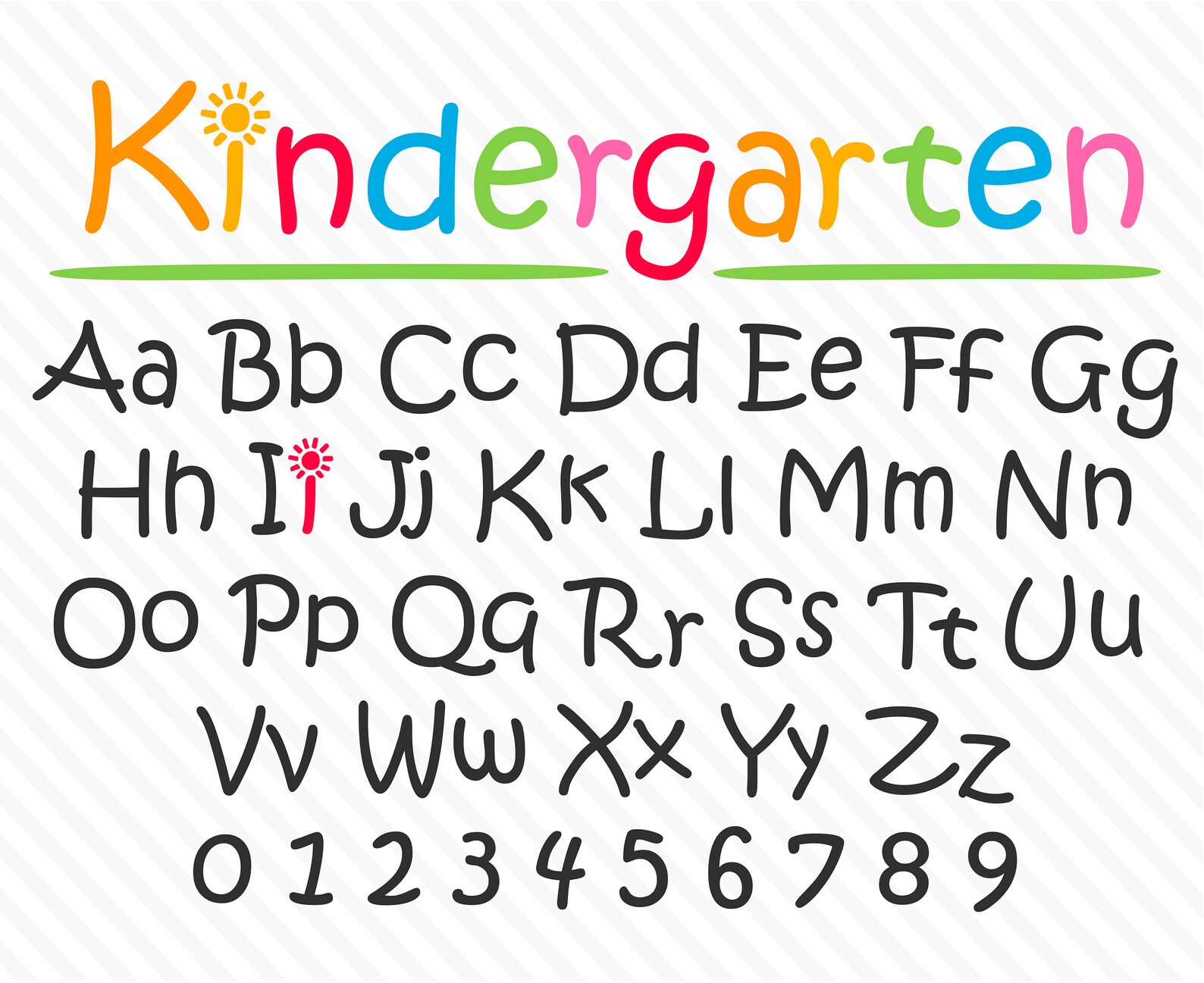 Kindergarten Font Kindergarten Font Style Teacher Font Preschool Font ...