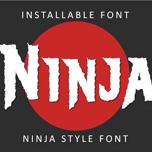 Ninja Font Style Ninja Font Karate Font Taekwondo Font Ninjago Font ...