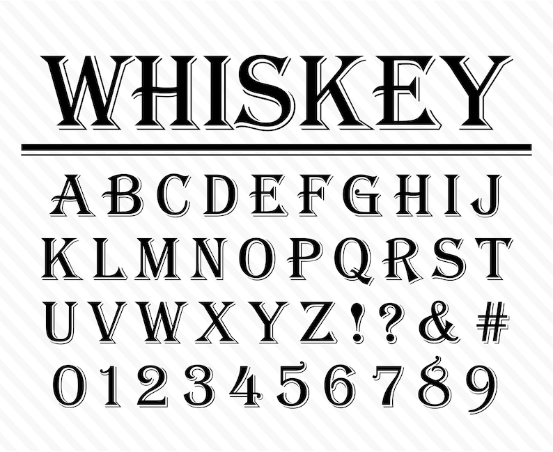 Whiskey Font Vintage Whiskey Font Old Whiskey Font Whiskey Label Font ...