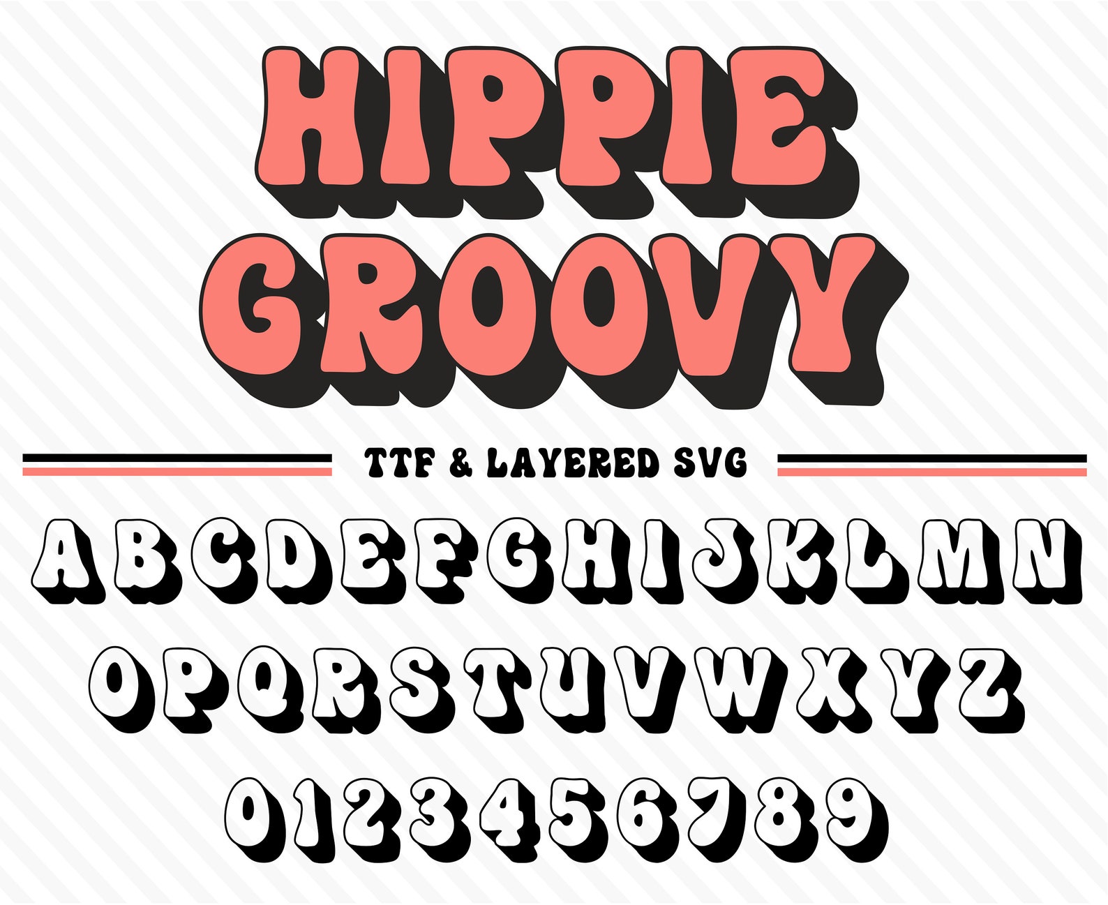 Groovy Font Retro Groovy Font Groovy Script Font Groovy 70s Font Happie ...