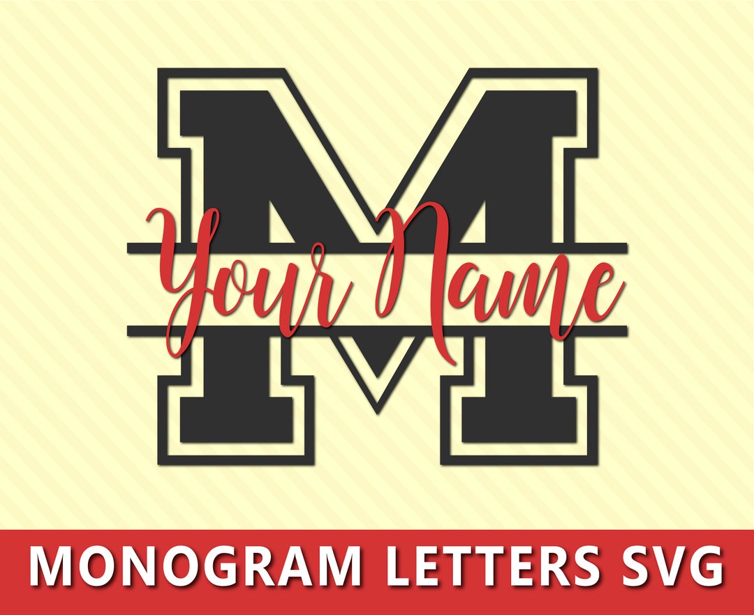 Monogram Letters Svg Split Monogram Svg Monogram Alphabet Svg Monogram ...