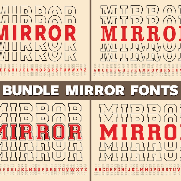 Mirror Letters - Etsy