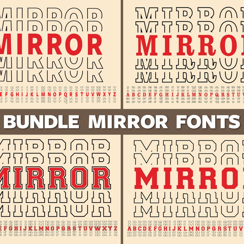 Mirror Letters - Etsy