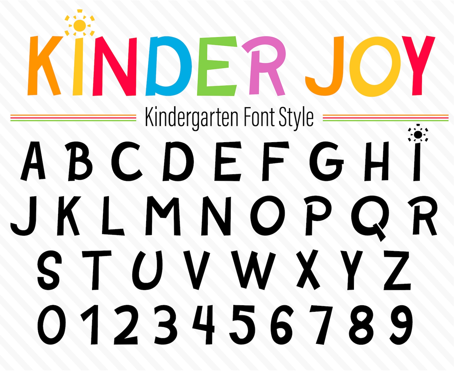 Kindergarten Font Kindergarten Font Style Teacher Font - Etsy