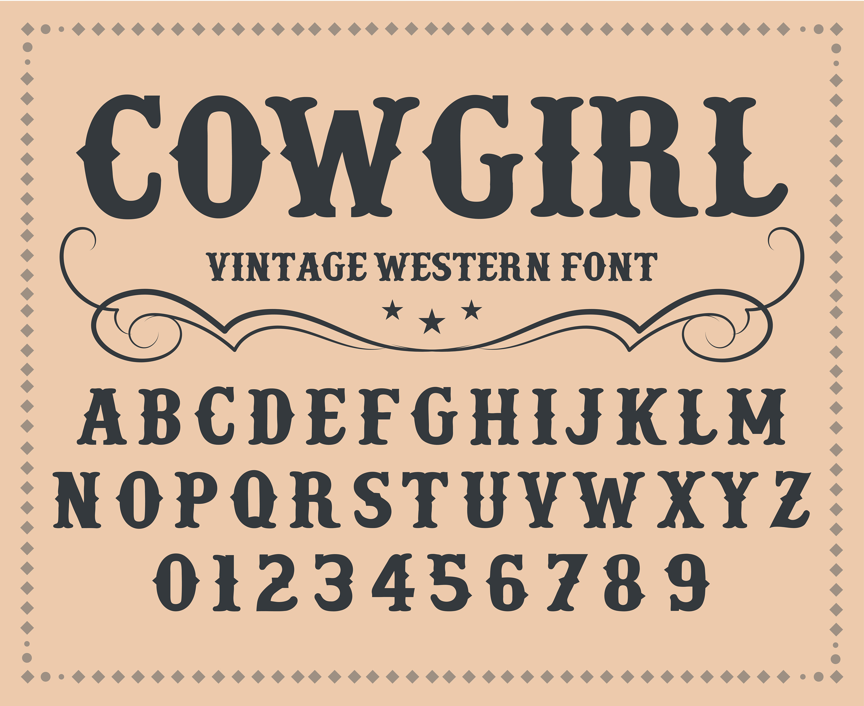 Western Font Wild West Font Cowgirl Font Old West Font Western Font ...