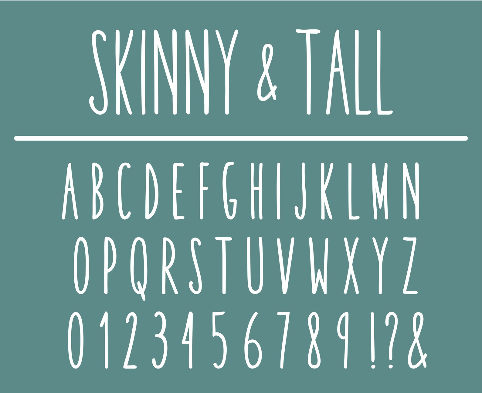 Tall Font Skinny Font Thin Font Tall Skinny Font Tall Letters Font Thin ...