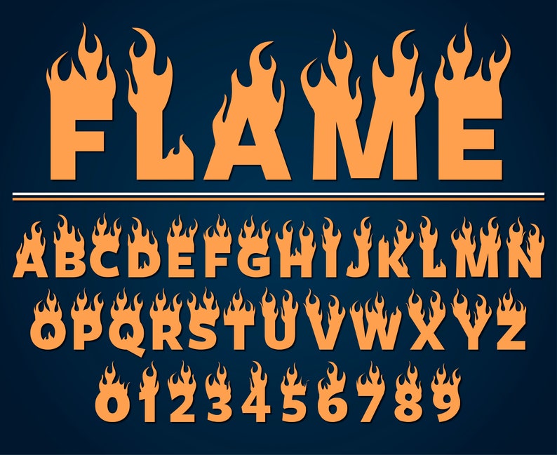 Flame Font Fire Font Burning Font Flaming Letters Font Burning Fire ...