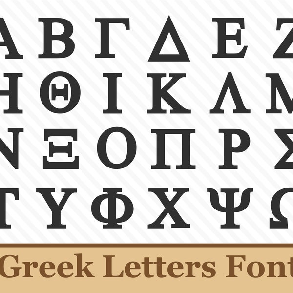 Cricut Greek Alphabet Svg - Etsy