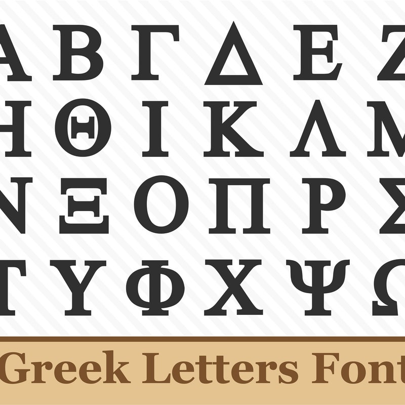 Greek Letters Collage - Etsy