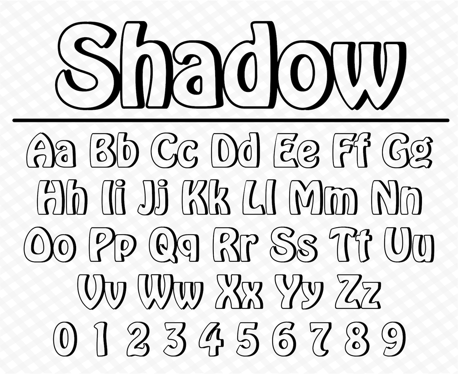 Shadow Font Block Shadow Font Shadow Script Font Shadow Font Style ...