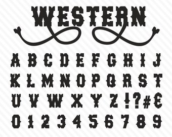 Western Font Wild West Font Old West Font Western Font Styles Cowboy ...