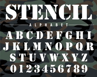 Army Font Military Font Military Stencil Font Army Stencil Font Stencil ...