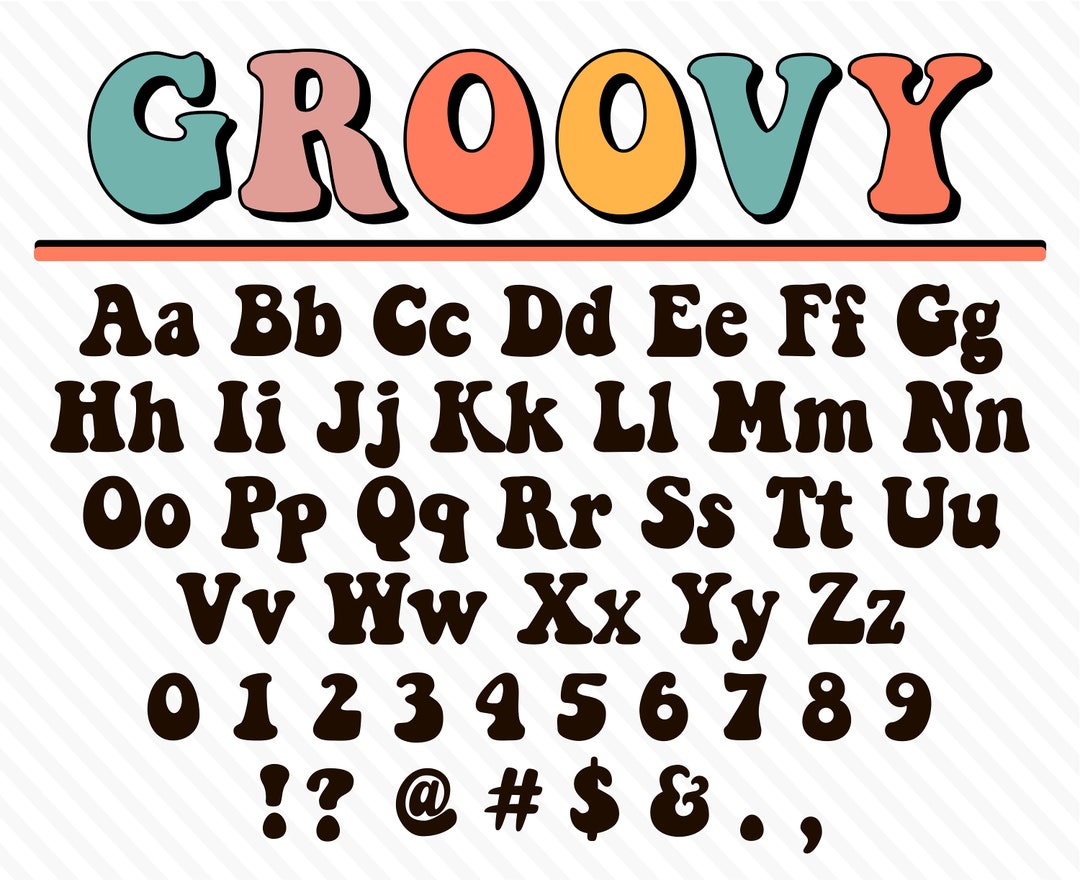 Groovy Font Retro Groovy Font Groovy Script Font Groovy 70s Font Happie ...