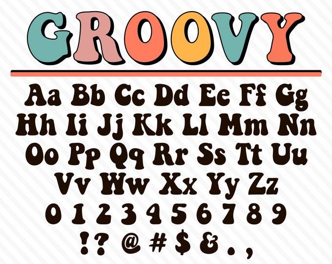 Groovy Font Groovy Retro Font Groovy Script Font Groovy 70s Font Groovy ...