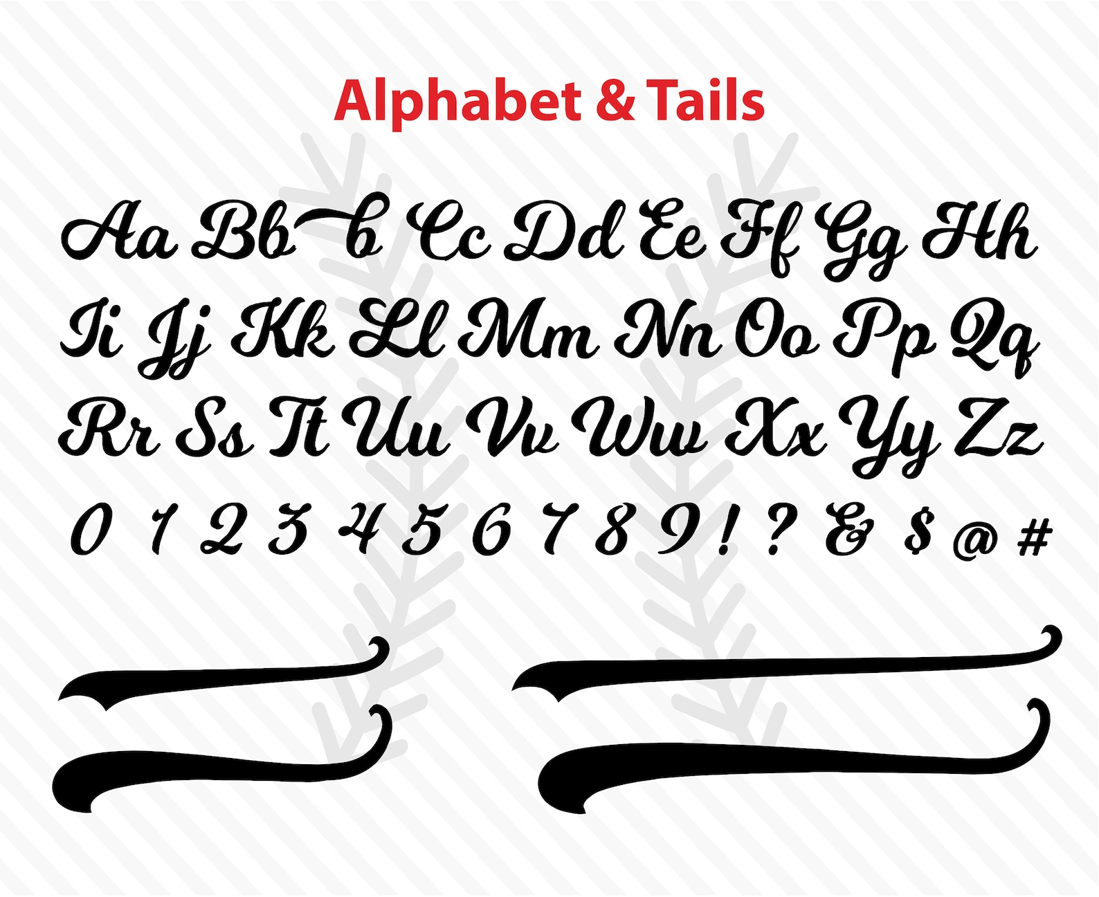 Baseball Font Ttf Svg Baseball Font With Tails Baseball Script - Etsy
