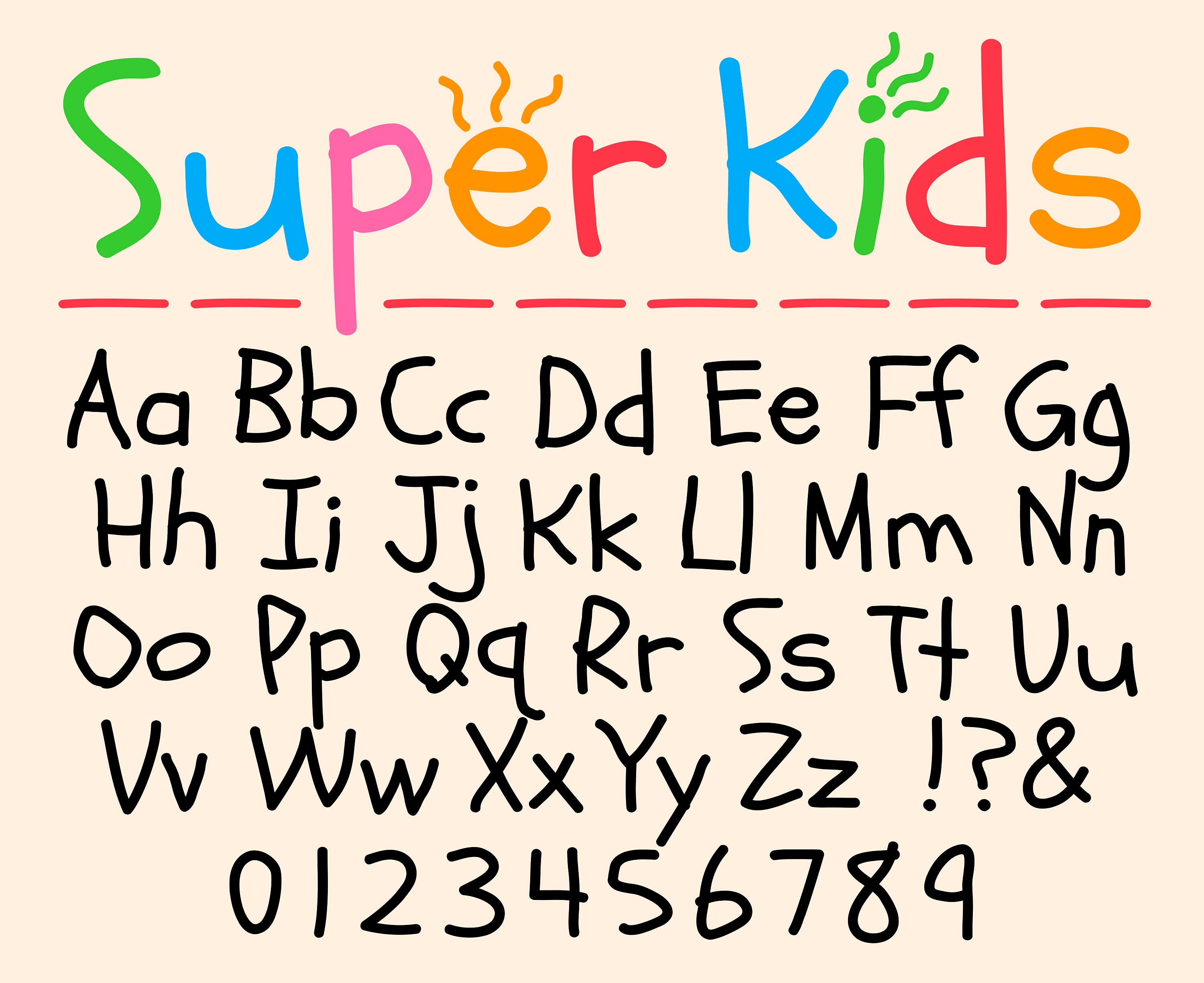 Kindergarten Font Kindergarten Font Style Teacher Font Preschool Font ...