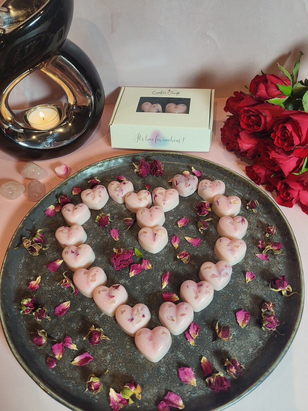 Wax Melts Rose Dream, Natural Soy Wax, Scented Melt, Scented Wax Rose ...