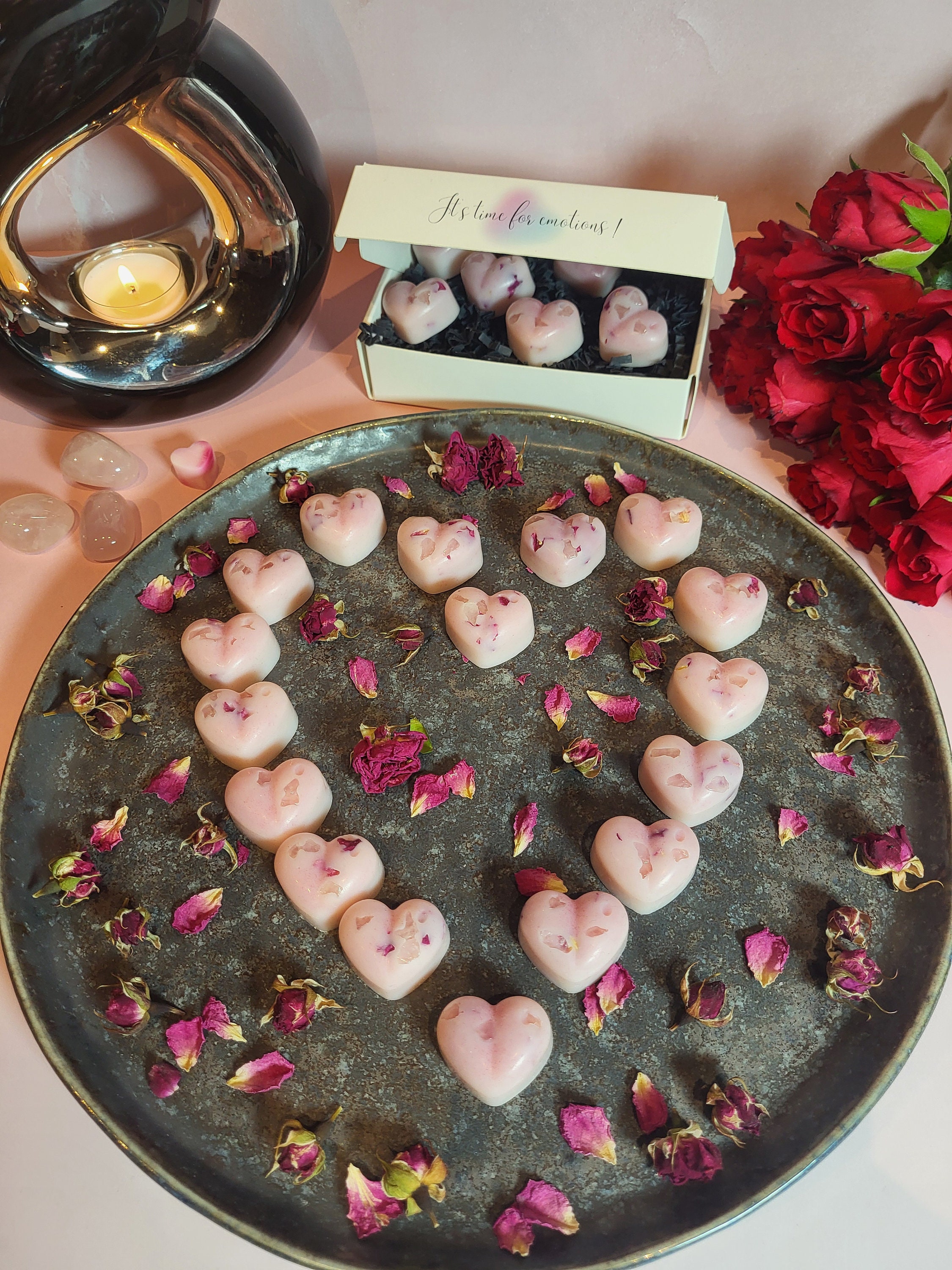 Wax Melts Rose Dream, Natural Soy Wax, Scented Melt, Scented Wax Rose ...