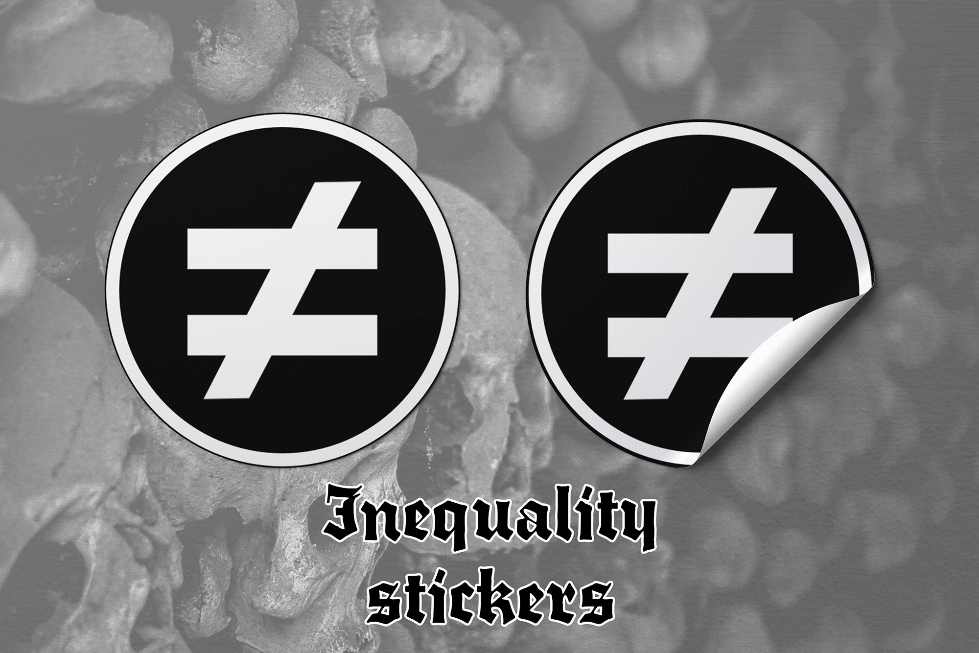 Inequality Symbol Stickers - Etsy
