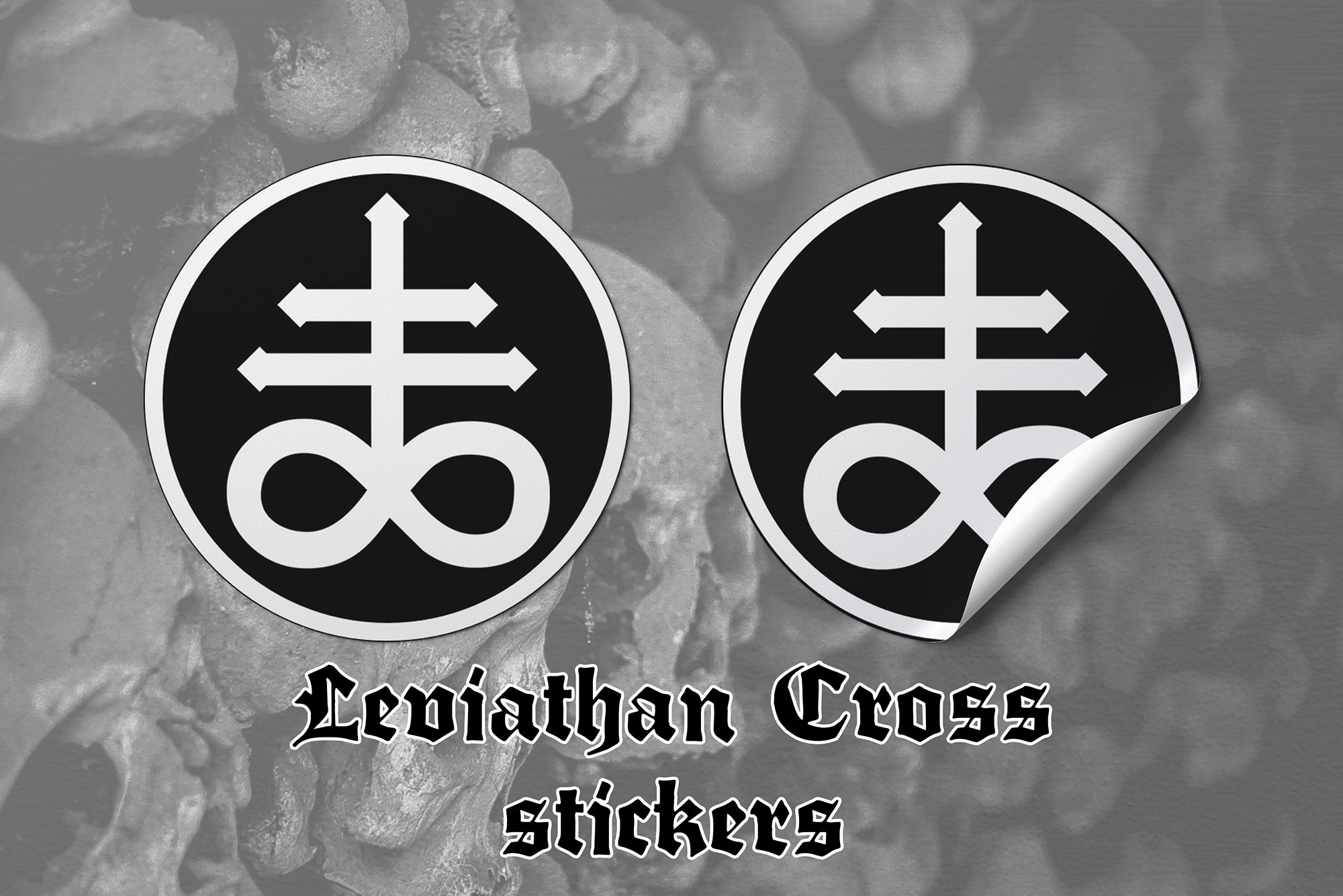 Leviathan Cross Occult Stickers - Etsy