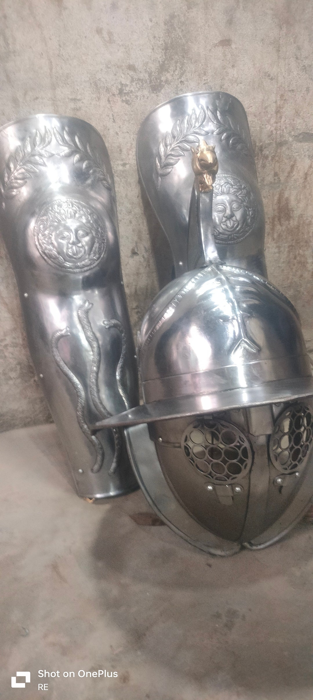 Gladiator Provocator Greaves Helmet,1.5mm Mild Steel,combat Ready ...
