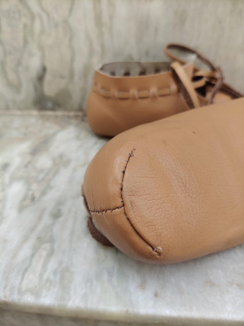 Handmade Shoes,viking Turn Shoes,one Piece Shoes,leather Shoes - Etsy