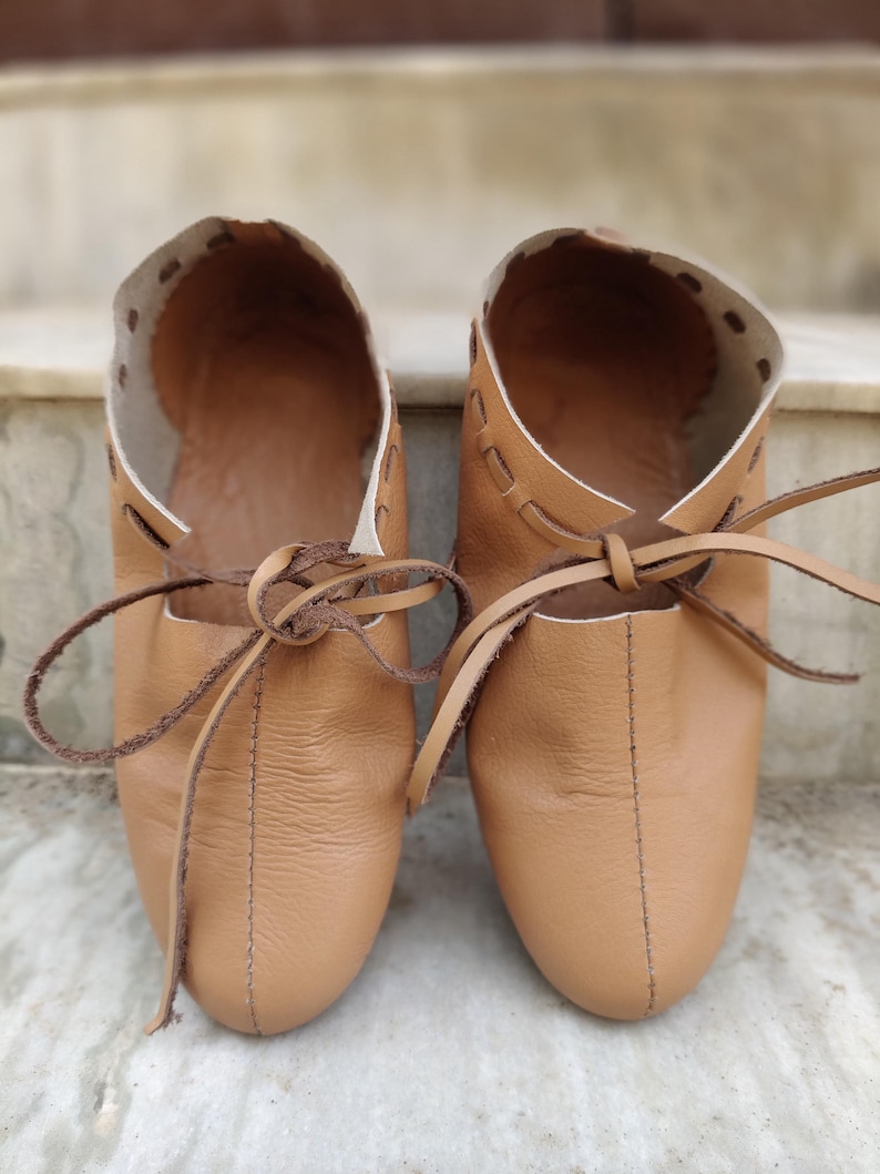 Handmade Shoes,viking Turn Shoes,one Piece Shoes,leather Shoes - Etsy