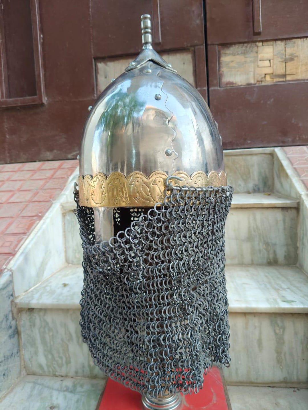 Birka Viking Helmet – 2mm Stainless Steel Medieval Helmet – Rust Free ...