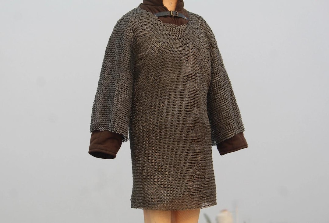 Medieval Chainmail Shirt,9mm Ring With Solid Ring Mail,viking Chainmail ...