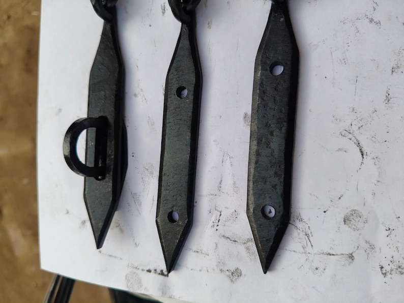 Hand-forged Medieval Viking Hinge and Hasp Set - Etsy